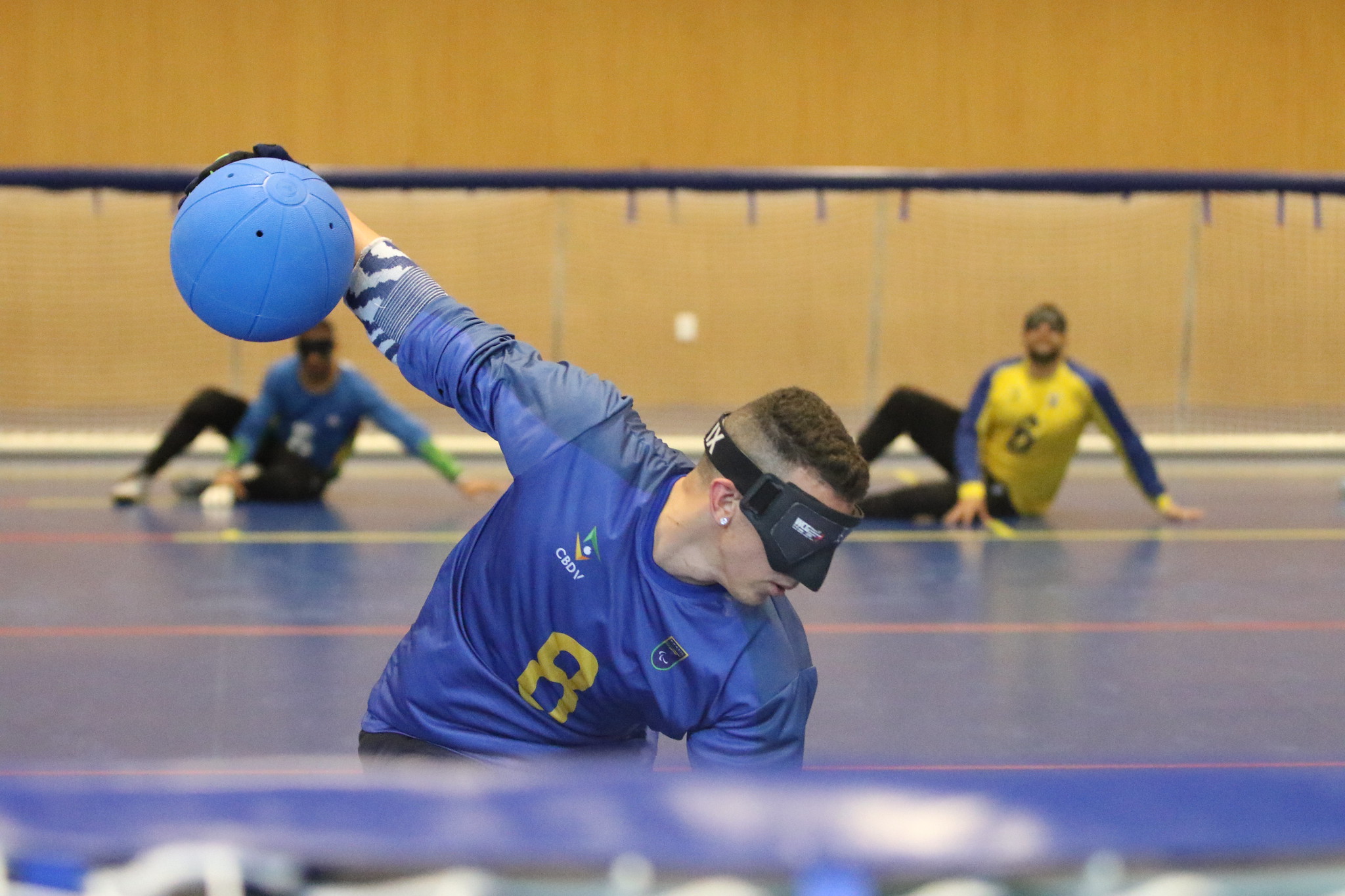 Futuro e presente do goalball brasileiro se unem para treinar no CT — CBDV